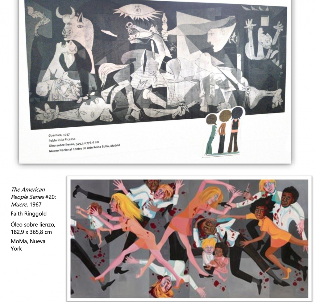 Visite de l'exposition 'Black is Beautiful' de l'artiste Faith Ringgold ...