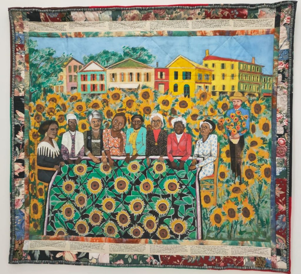 Visite de l'exposition 'Black is Beautiful' de l'artiste Faith Ringgold ...