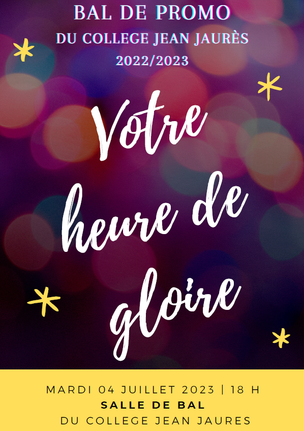 Bal des 3e - Collège Jean Jaurès de Saint Ouen